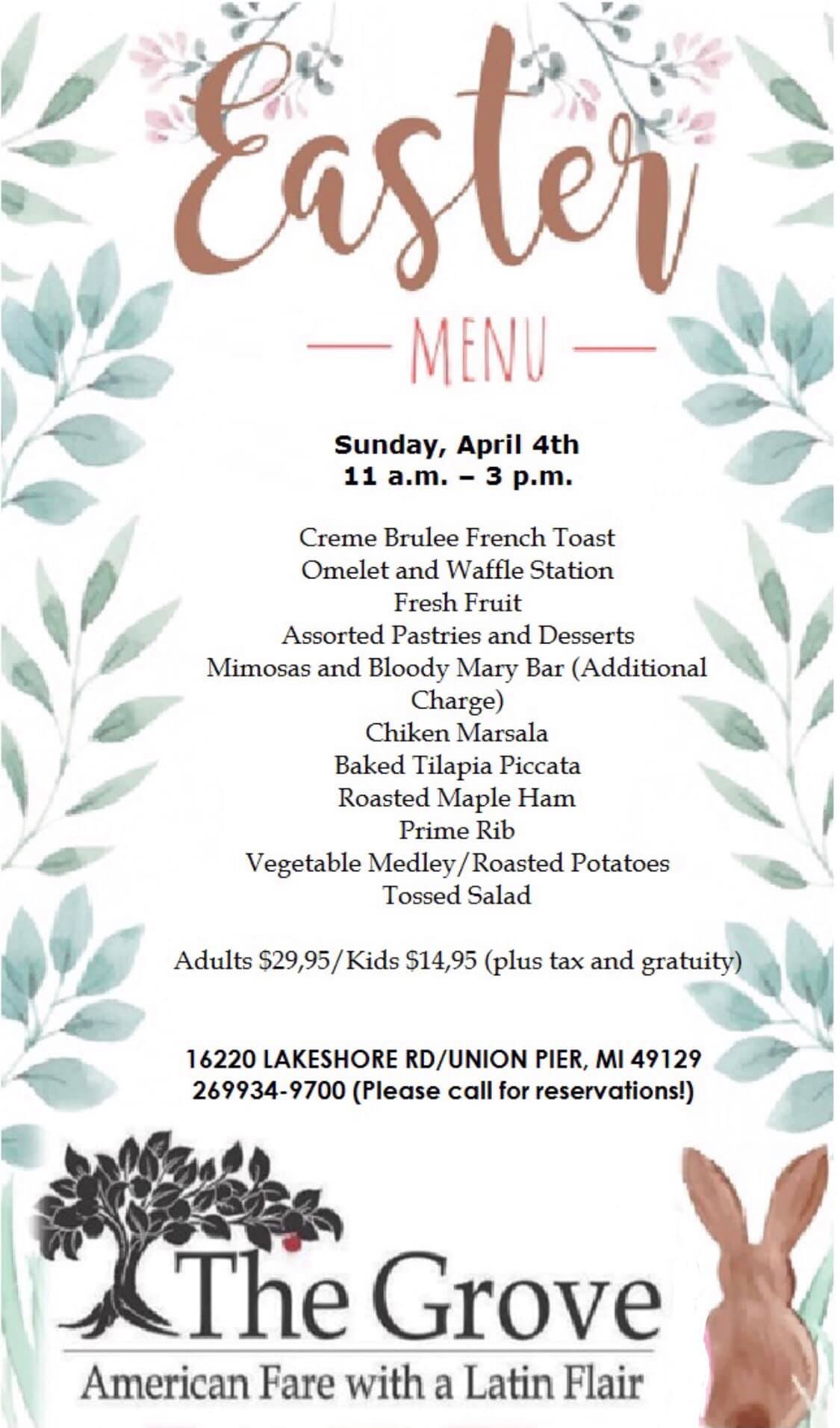 Harbor Country, Michigan Inn – Lakeside Inn » Easter at The Grove